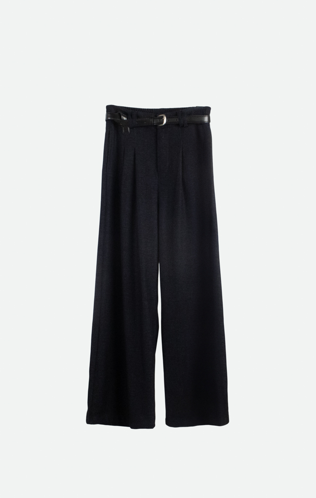 maple - 休閒舒適西裝長闊褲 - 121371