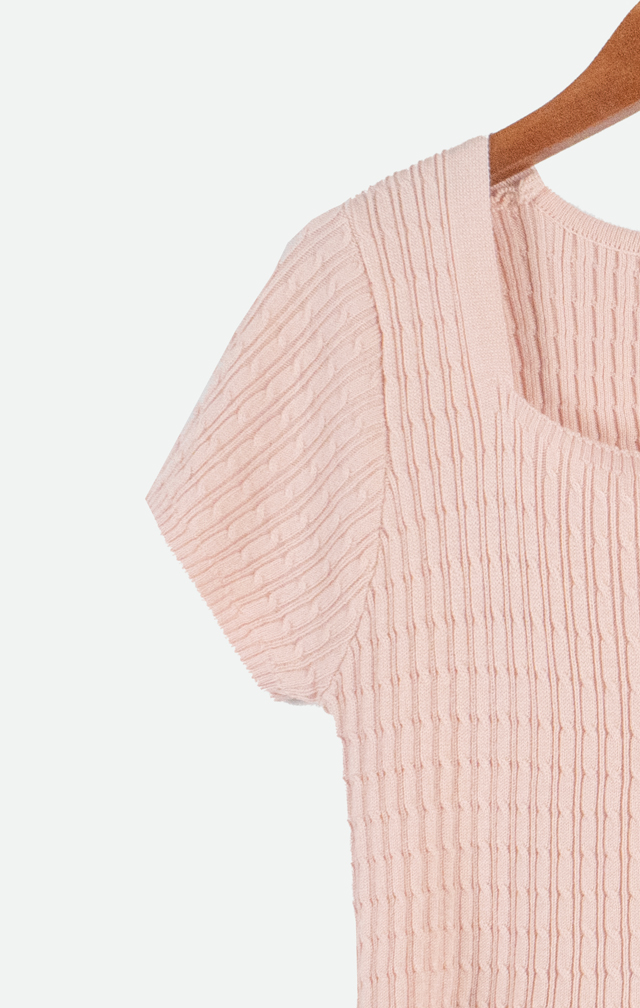 maple - 針織短袖上衣 - 187635