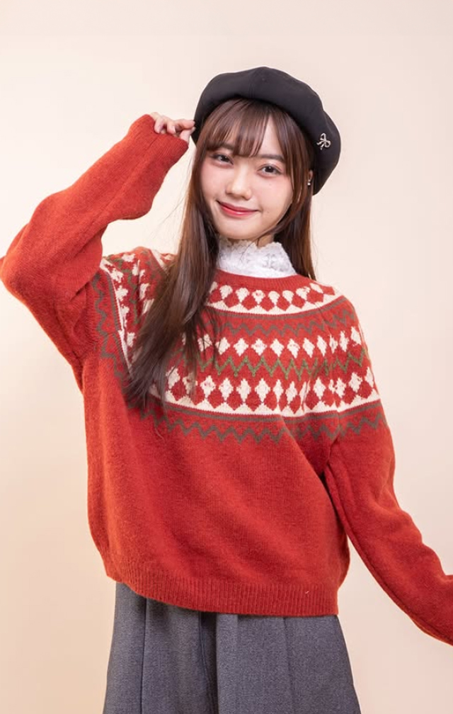 maple - 舒適多圖案毛衣 - 877494